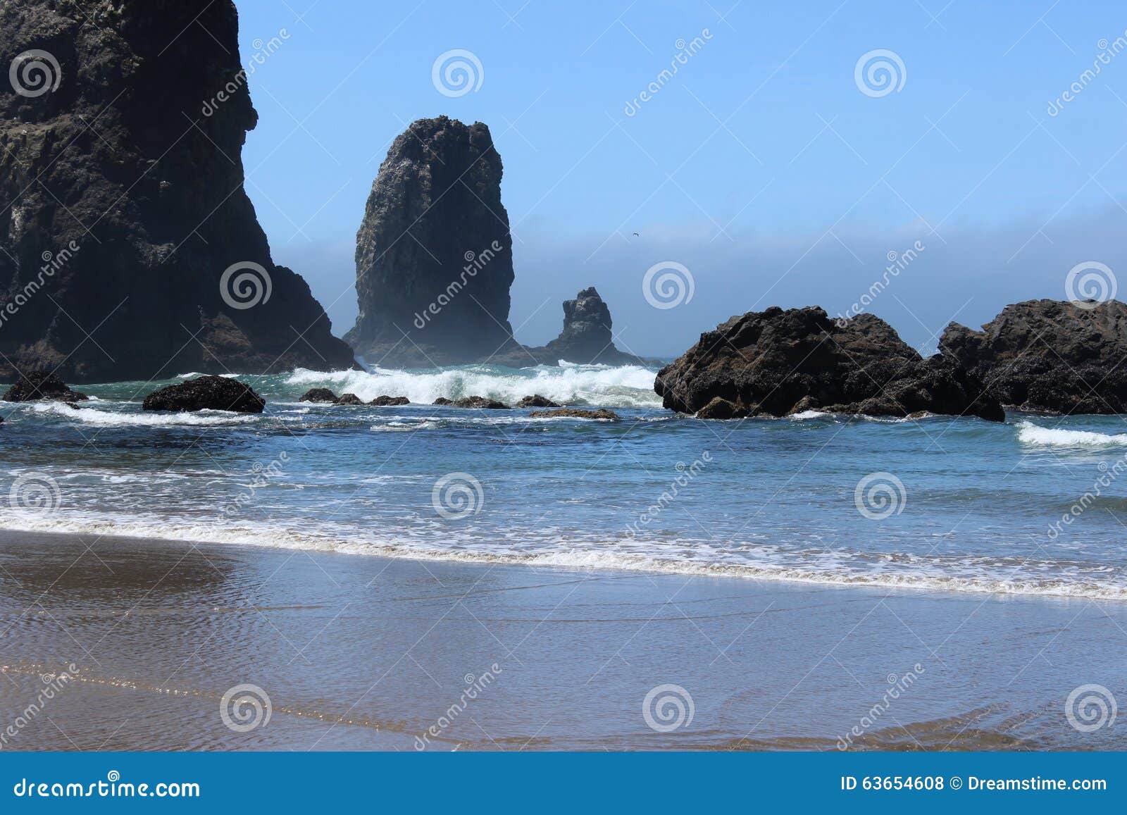 Large rocks in ocean stock photo. Image of large, rocks - 63654608