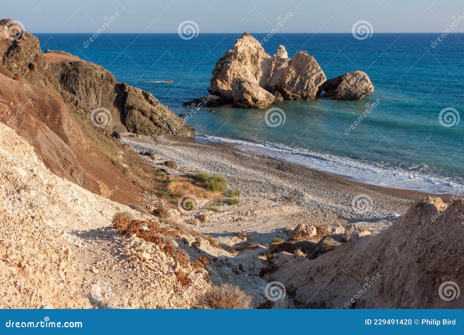 Large Rocks Off the Coast of Cyprus Stock Photo - Image of seaside ...
