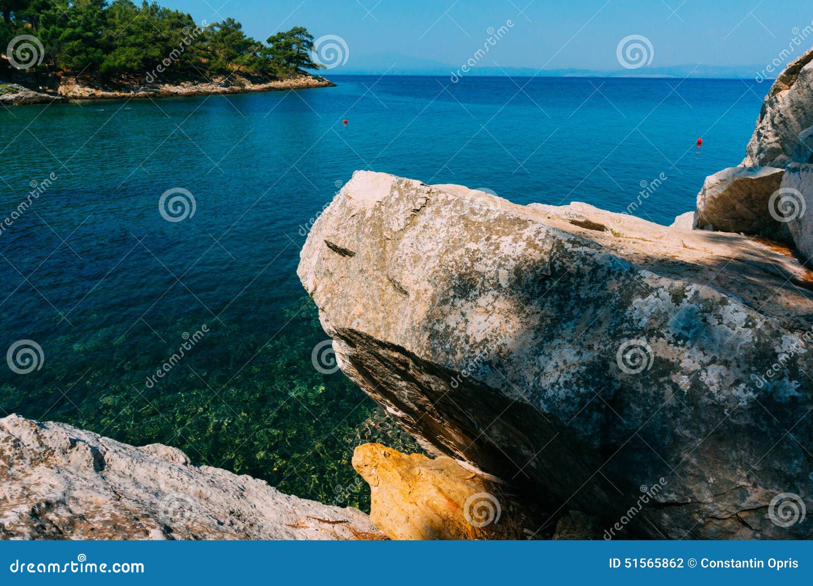 Large rocks on sea stock photo. Image of relaxation, clear - 51565862