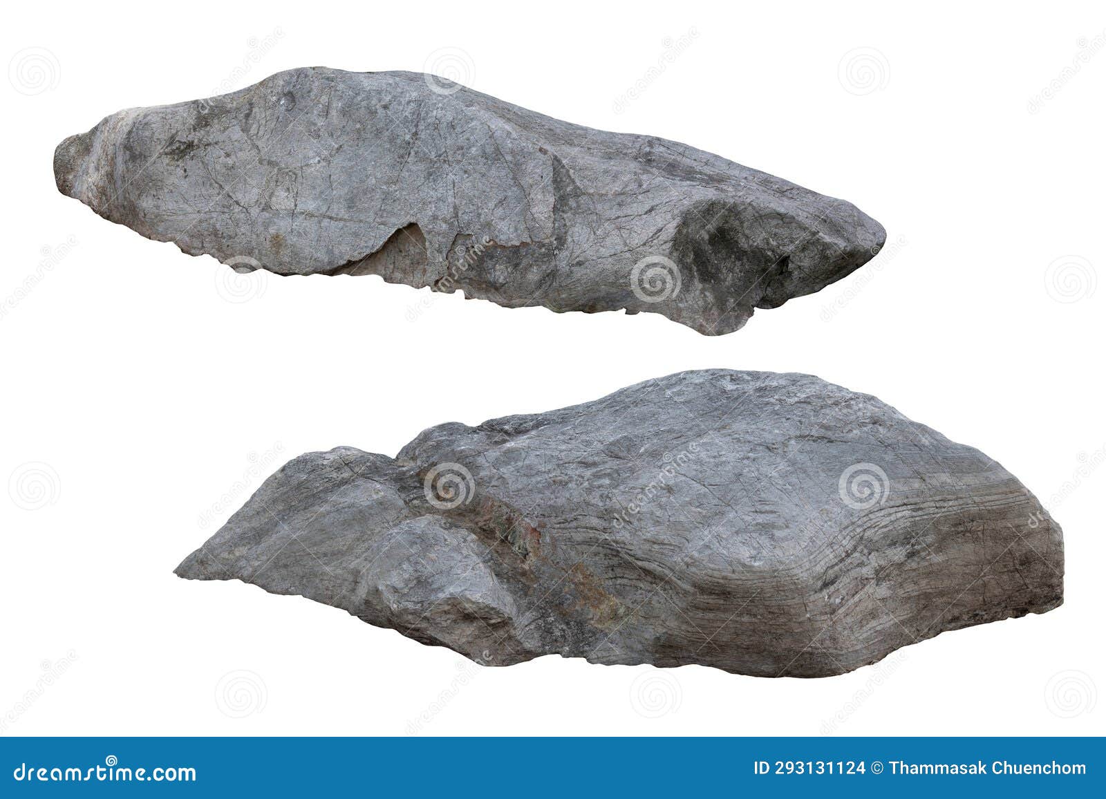 Large Rocks on a White Background Stock Photo - Image of dirty, design ...