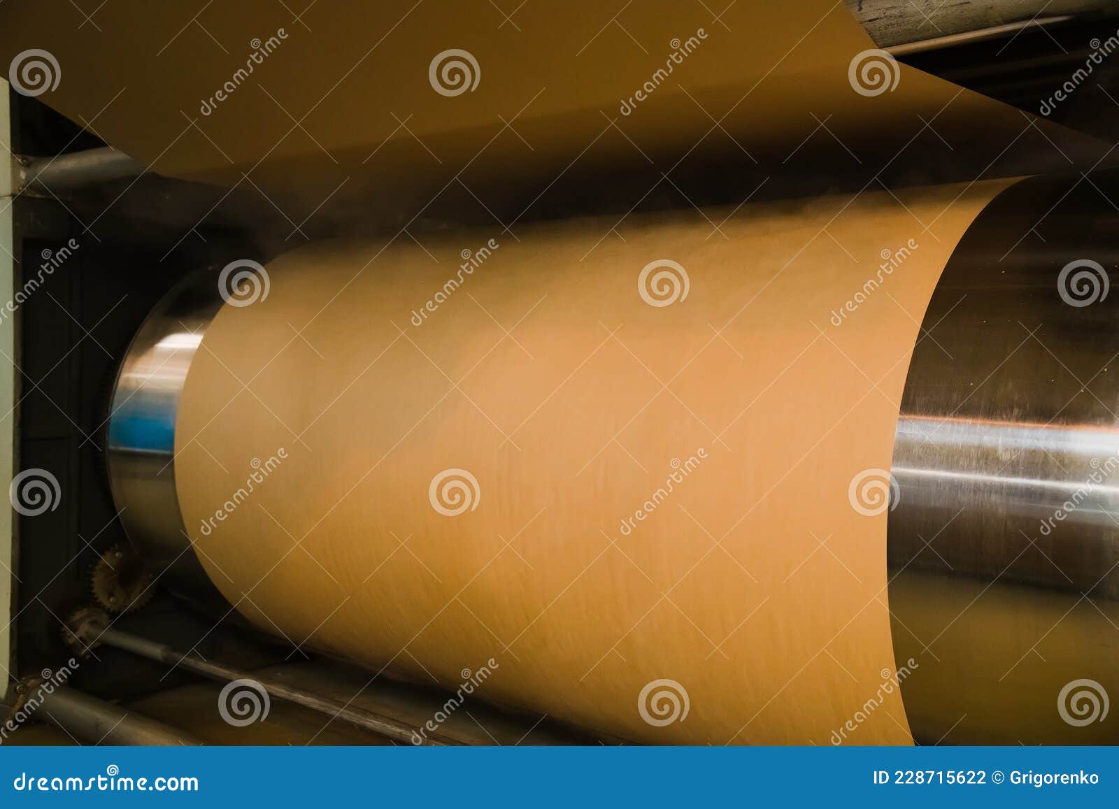 Large roll of paper stock photo. Image of paper, industry - 228715622