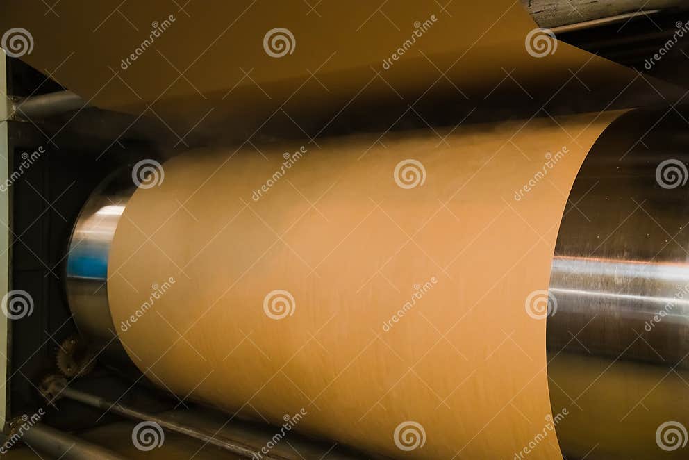 Large roll of paper stock photo. Image of paper, industry - 228715622