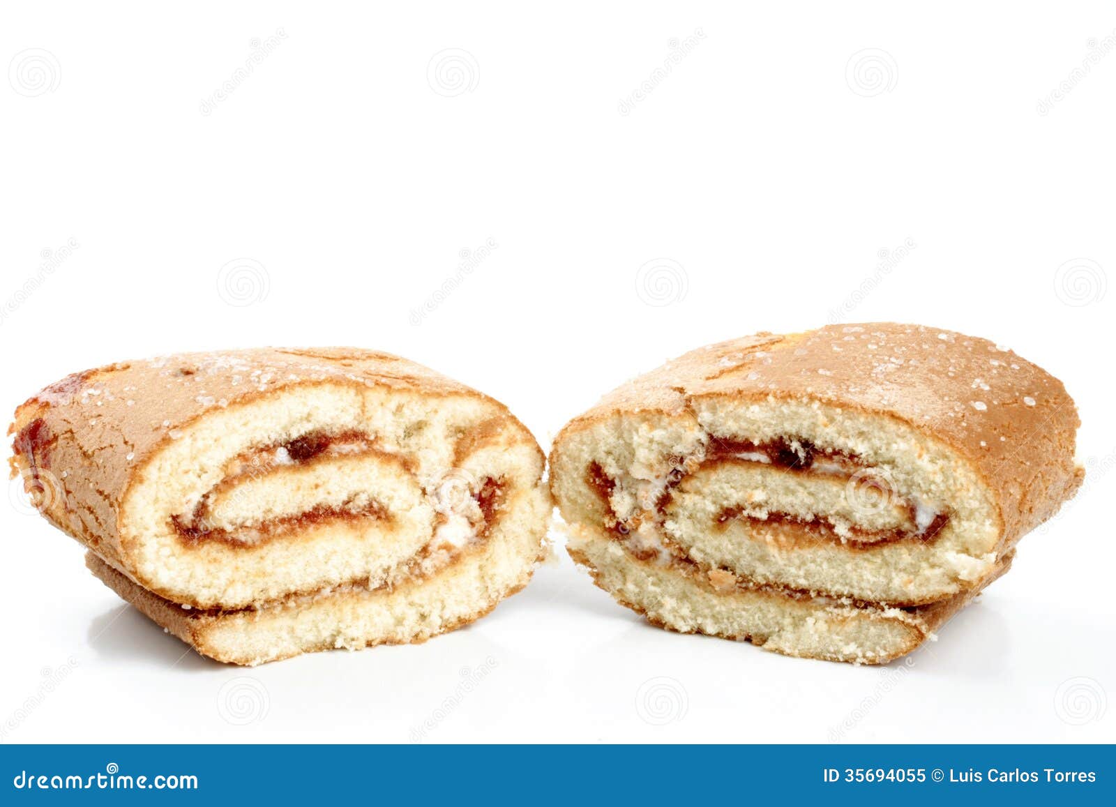 Large rolls slices stock image. Image of flavor, guava - 35694055