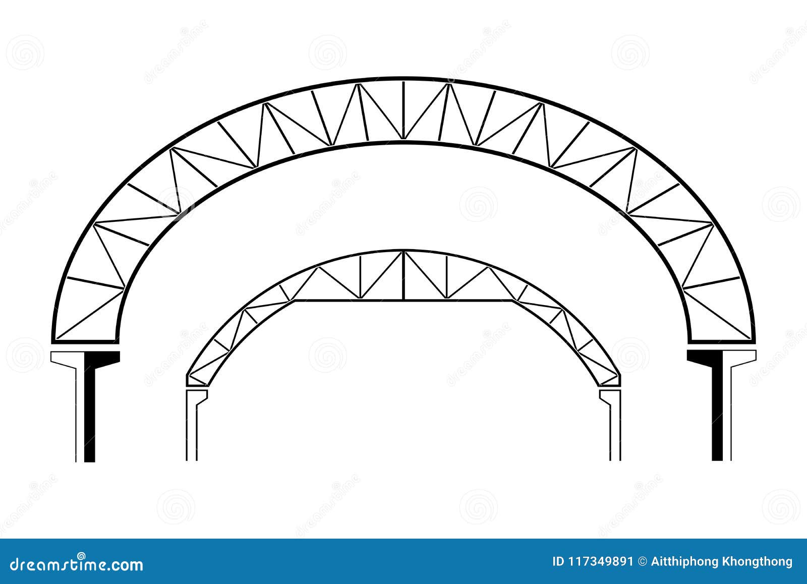 Large Roofing Building, Dome Shaped, Vector Illustration Stock Vector ...