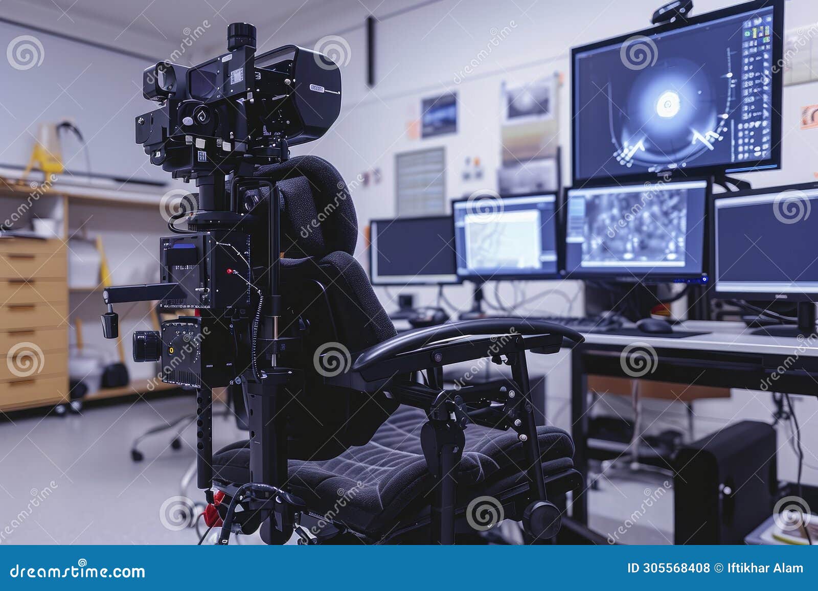 A Large Room Filled with Numerous Computers and Monitors, Creating a ...