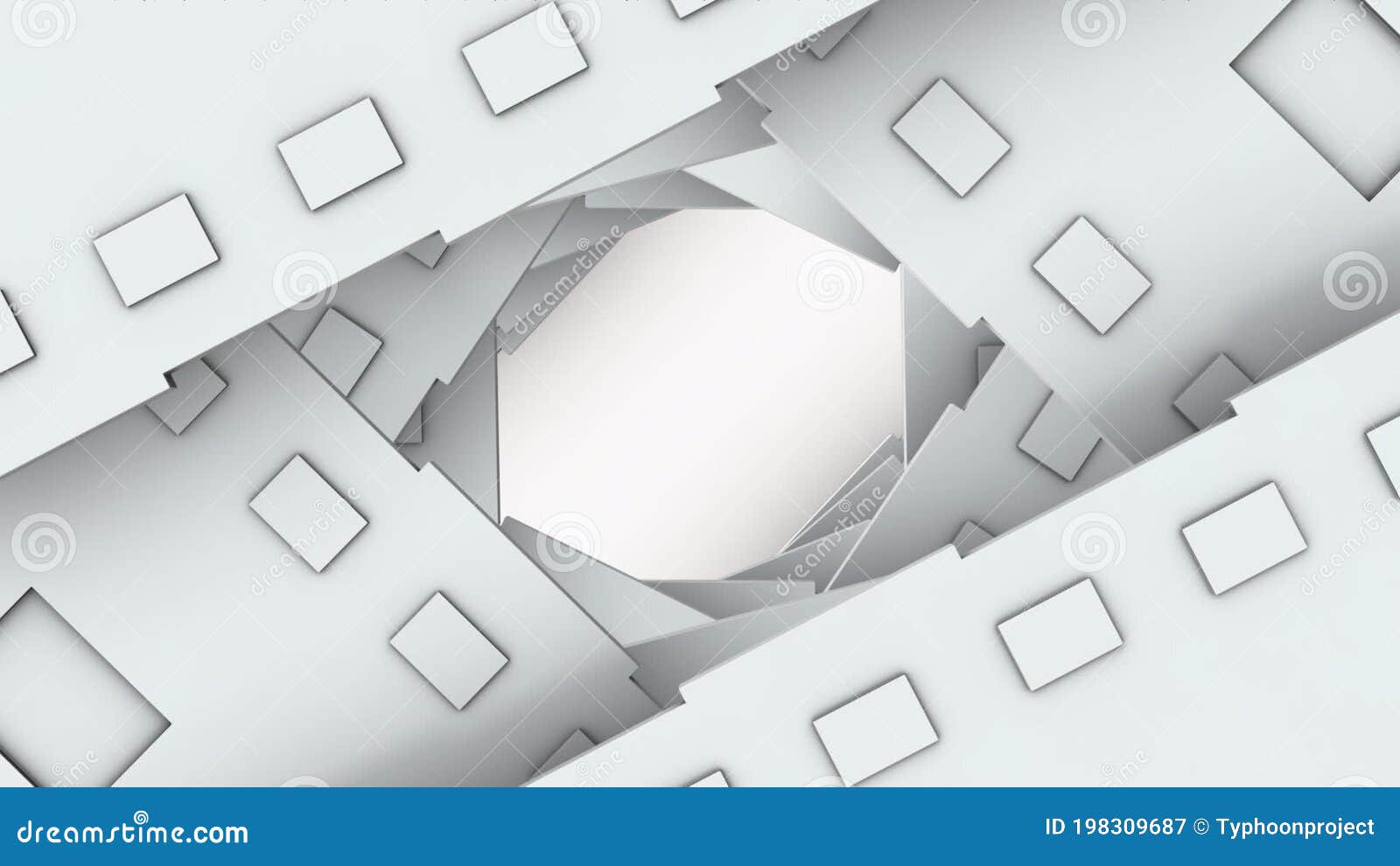 A Large Rotating Gate. the Point of View that Penetrates into it Stock ...