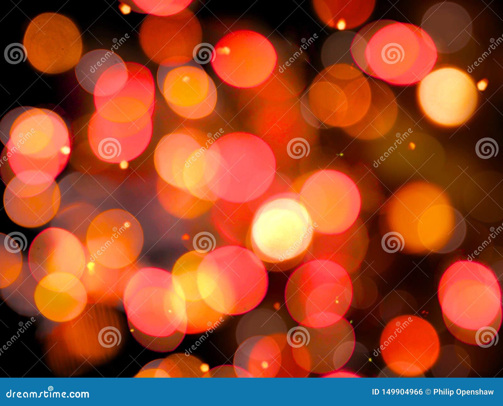 Large Round Blurred Overlapping Glowing Lights with Sparkle Effect on a ...