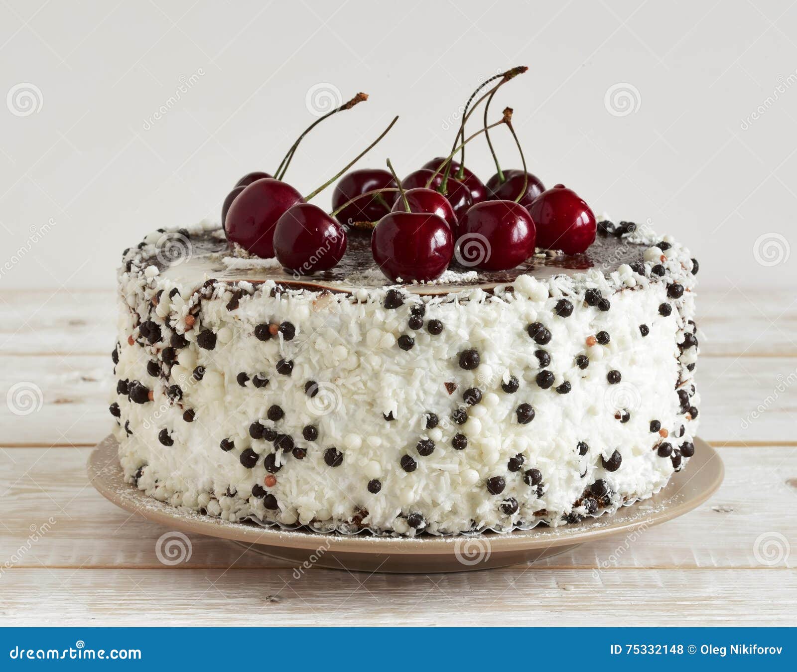 Large round cake stock photo. Image of happy, bake, gourmet - 75332148