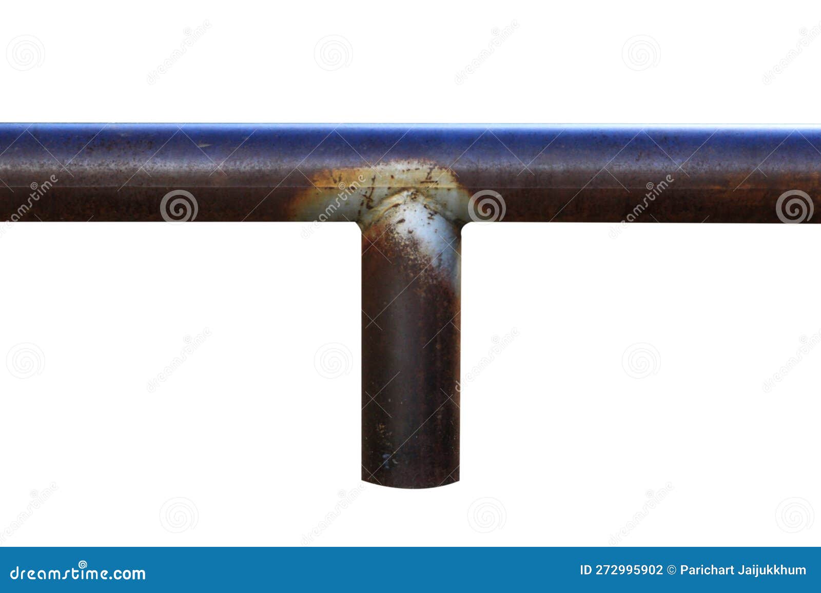 Large Round Iron Rods are Welded Together Isolated on White Background ...