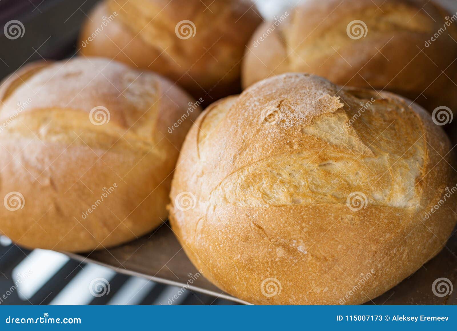 Large round loaf of bread stock image. Image of closeup - 115007173