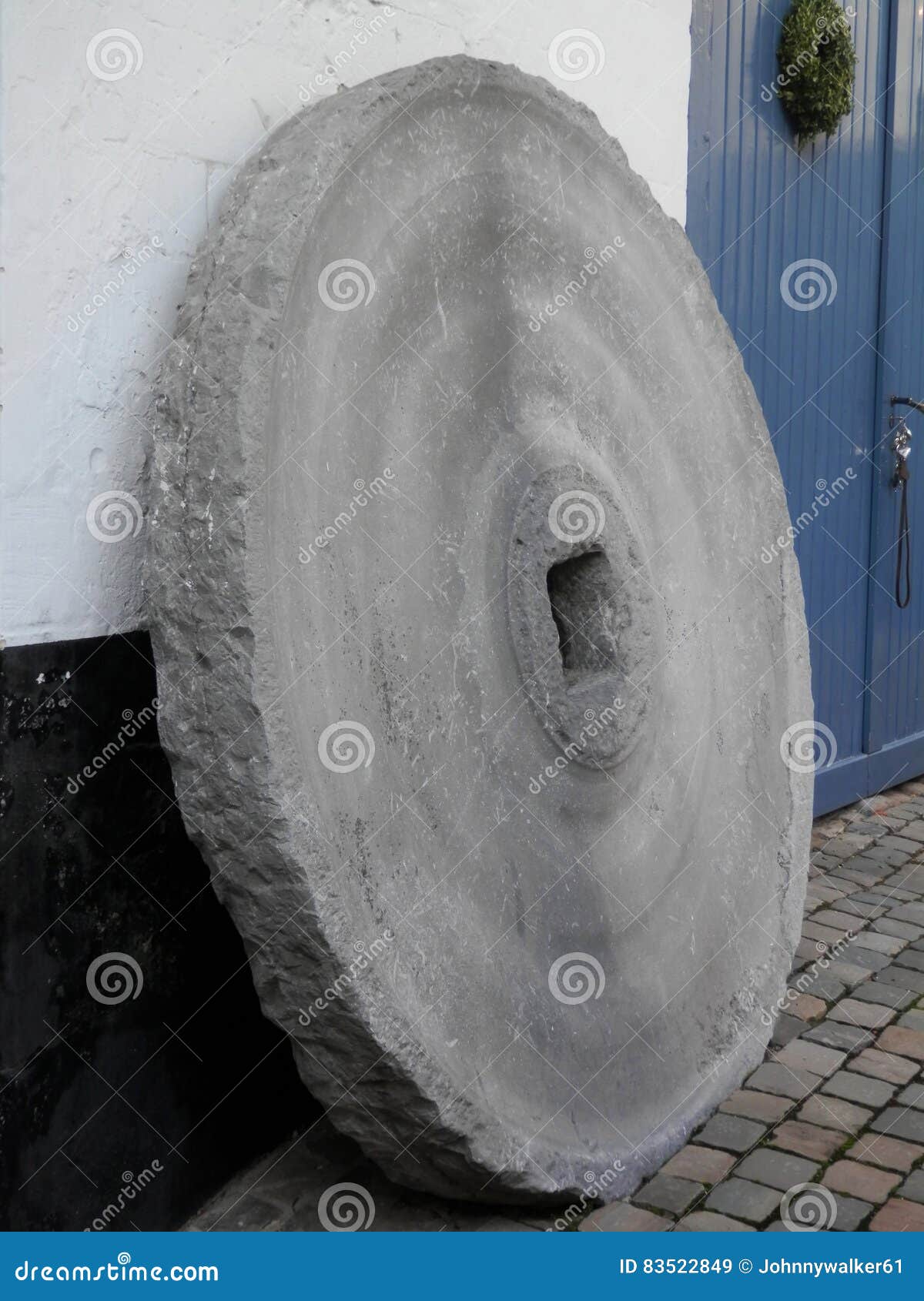 Large round millstone stock image. Image of edgestone - 83522849