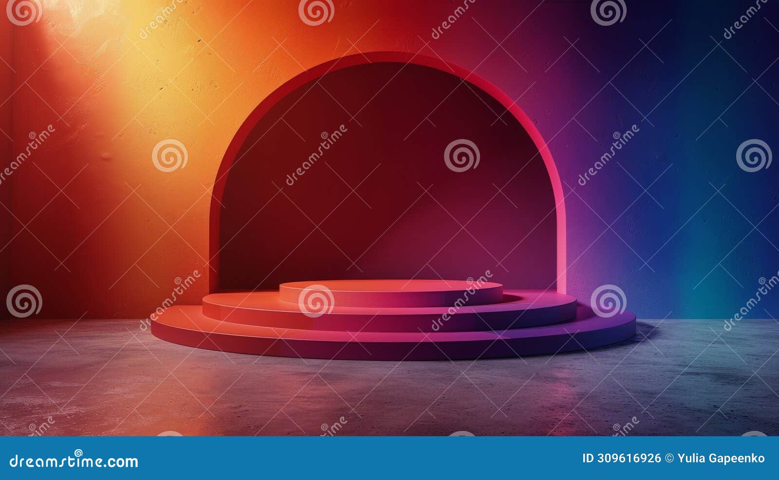 Large Round Object on Cement Floor Stock Photo - Image of solid ...