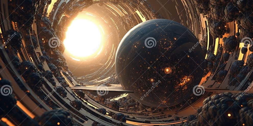 A Large Round Object with a Round Object in the Middle Stock ...