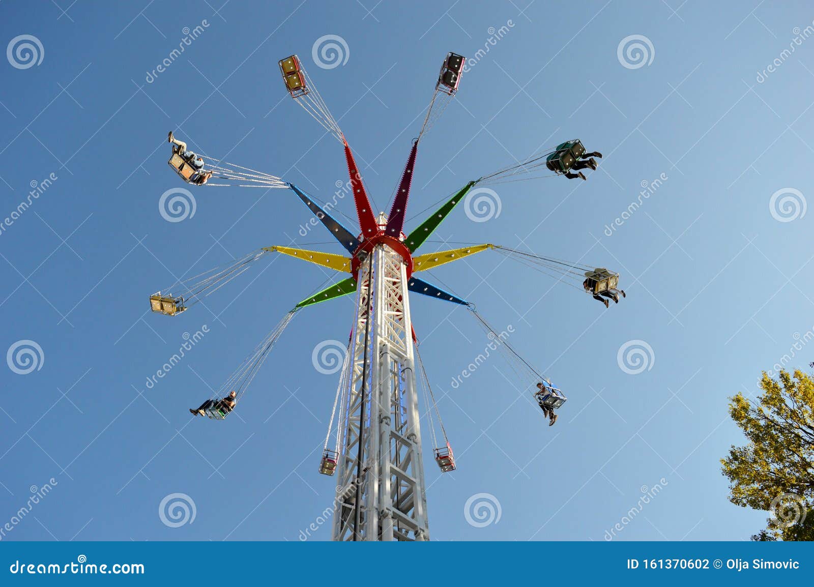 Large Roundabout at the Fair Stock Photo - Image of roundabout, fair ...