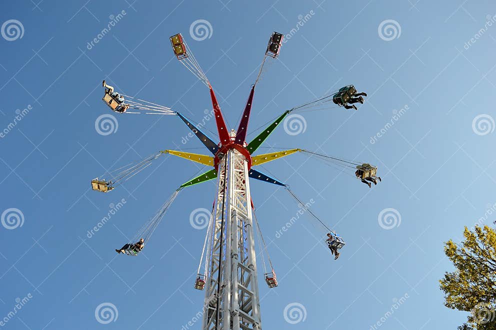 Large Roundabout at the Fair Stock Photo - Image of roundabout, fair ...