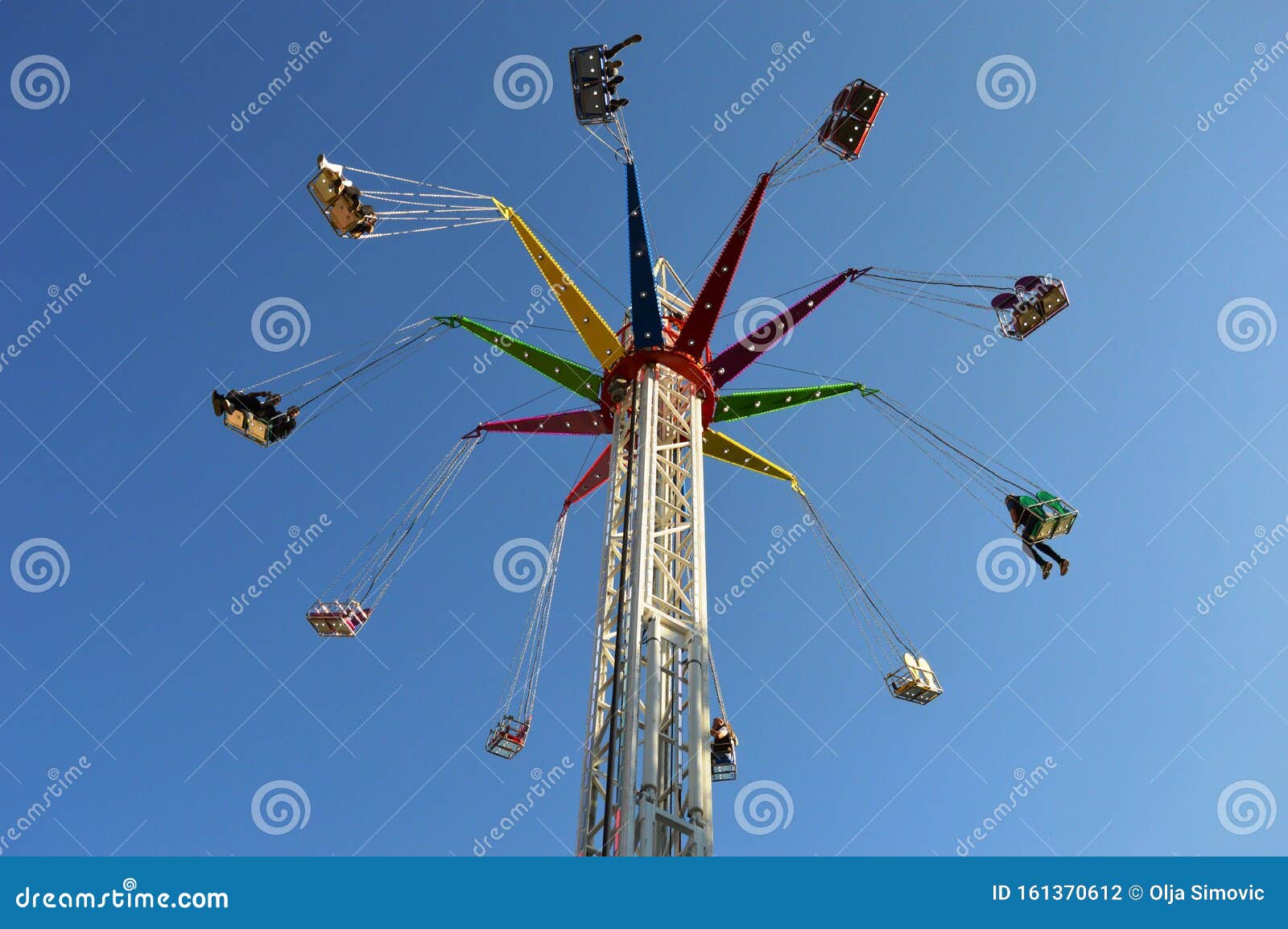 Large Roundabout at the Fair Stock Photo - Image of color, fair: 161370612