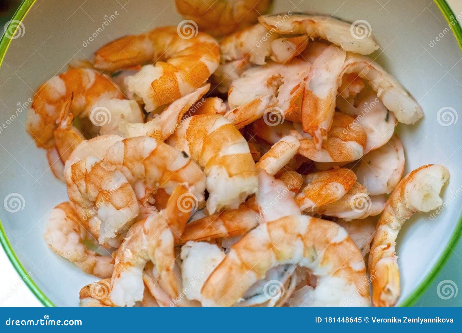 Large Royal Shrimp without Shell, Close-up Stock Image - Image of ...