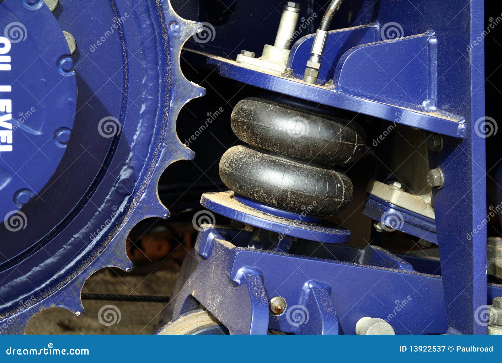 Large rubber spring. stock image. Image of tracked, large - 13922537