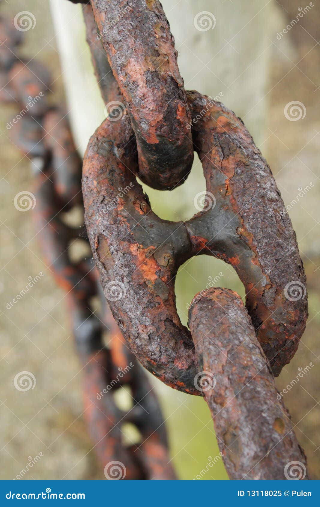 Large rusted metal chain stock image. Image of security - 13118025