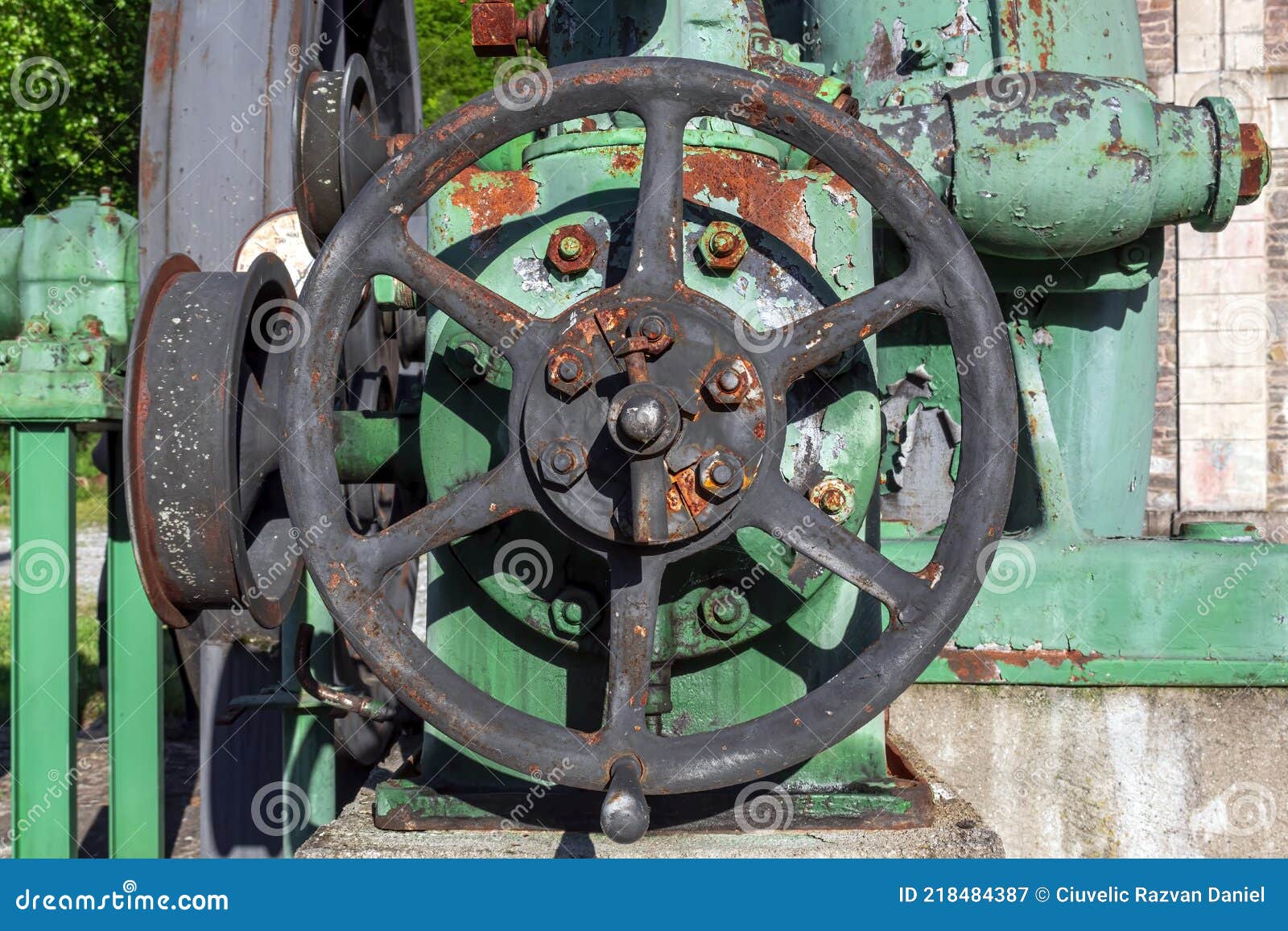 A Large Rusty Iron Valve Texture Stock Image - Image of exterior ...