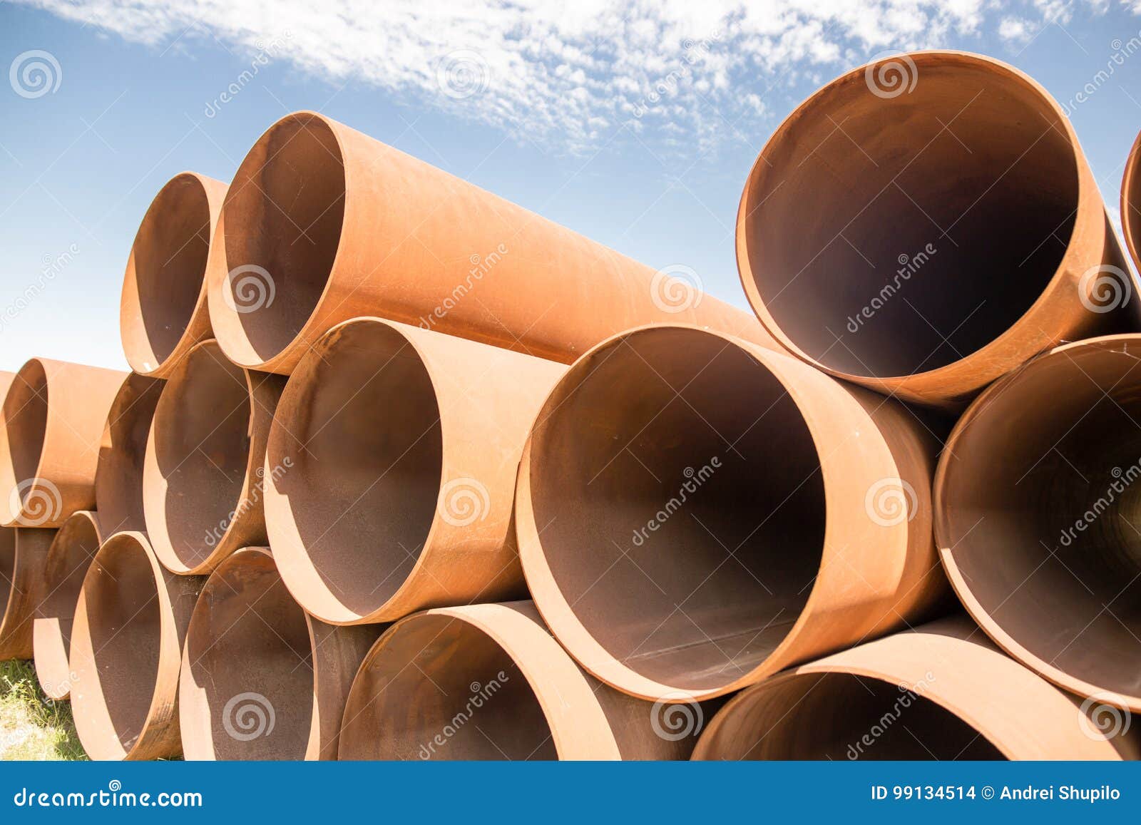 Large Rusty Metal Pipes As a Background Stock Photo - Image of iron ...