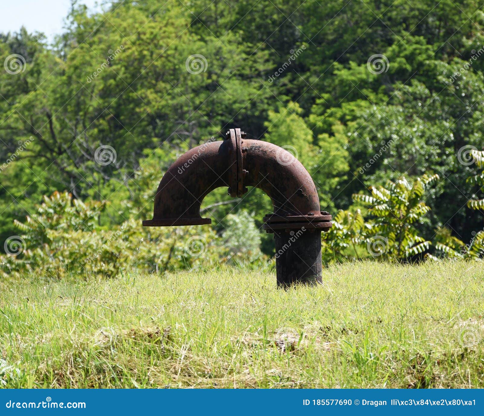 Large Rusty Metal Pipes and Valves Stock Photo - Image of copper, metal ...