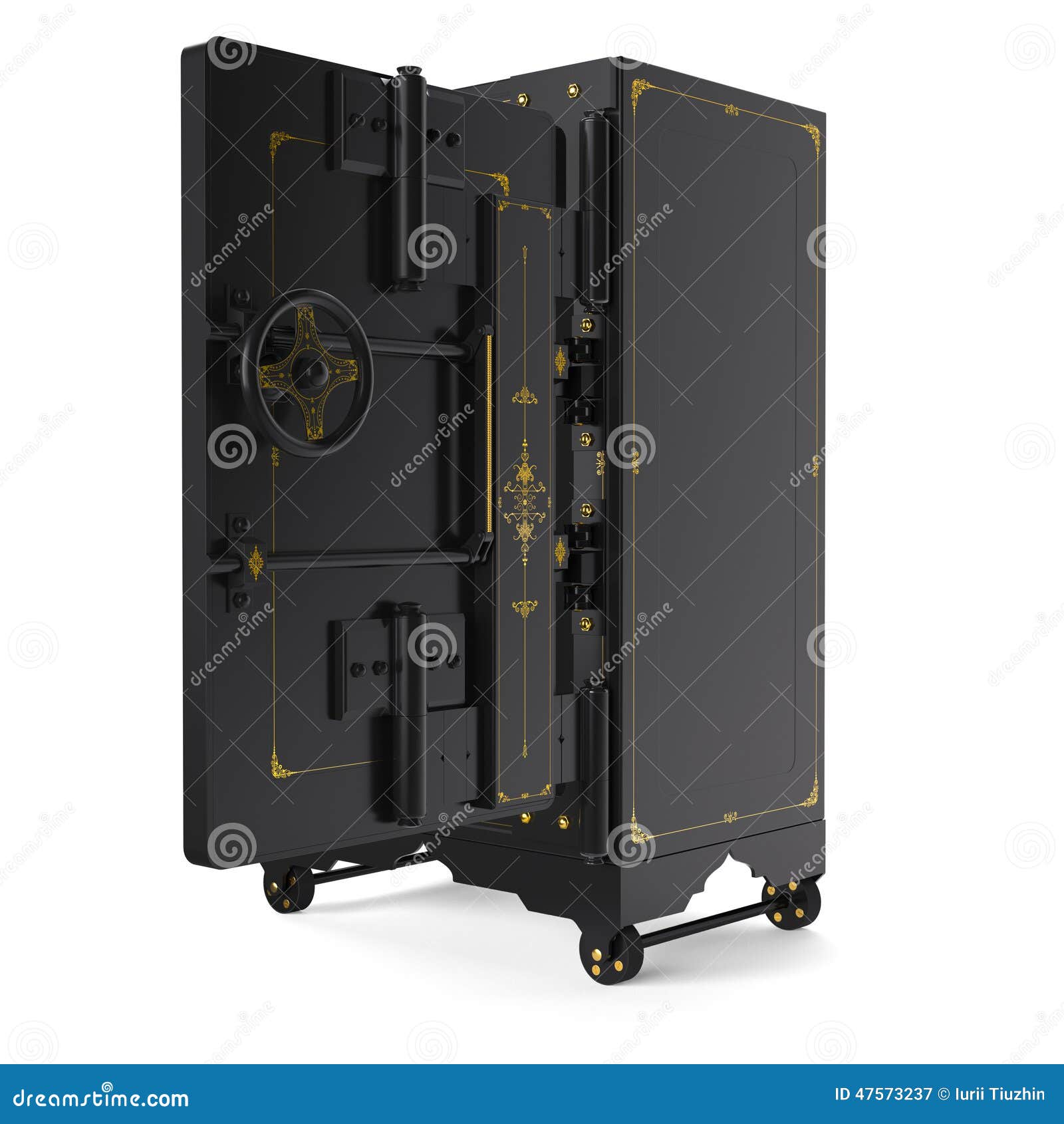 Large safe, open stock illustration. Illustration of storage - 47573237