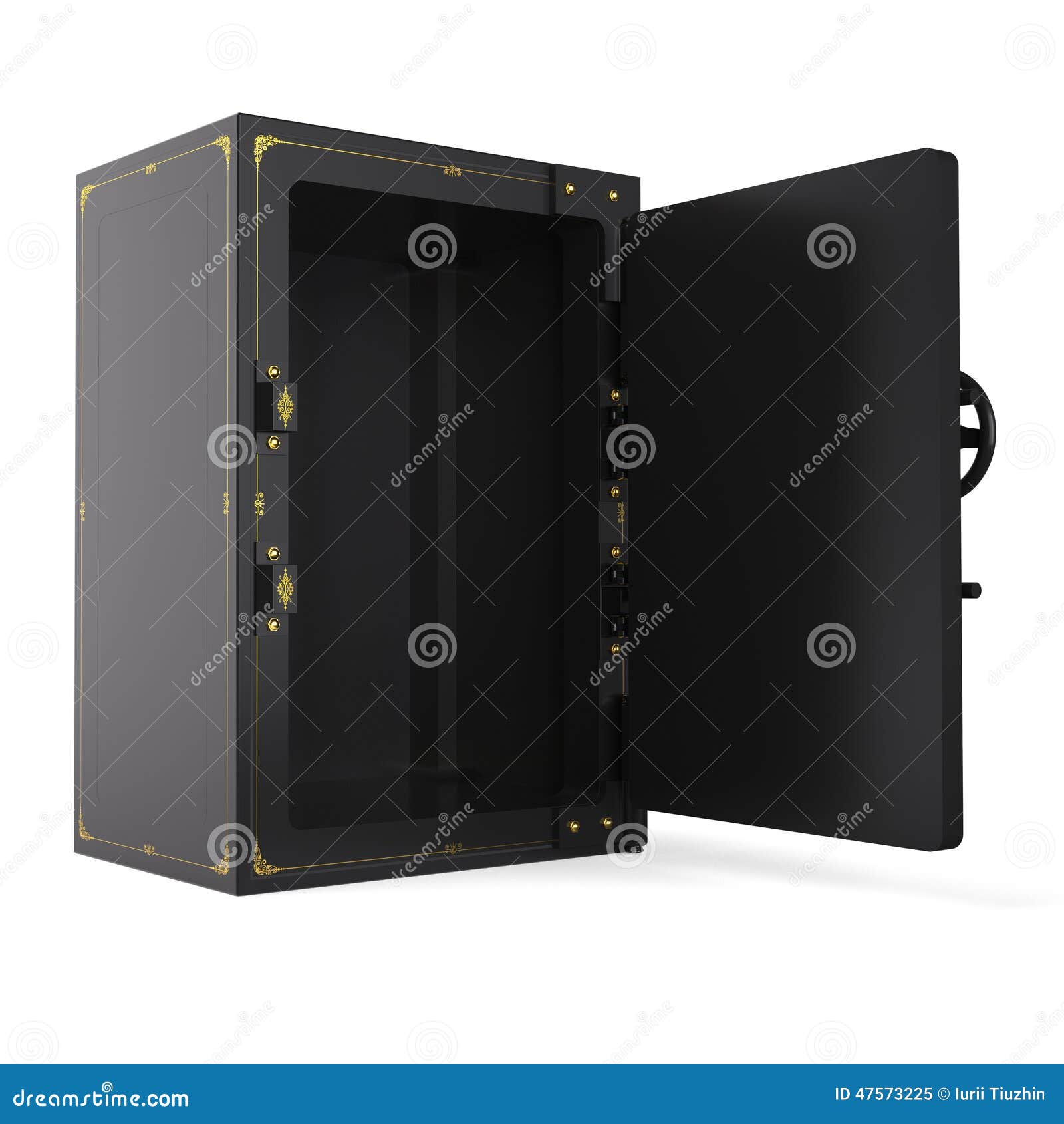 Large safe, open stock illustration. Illustration of bank - 47573225
