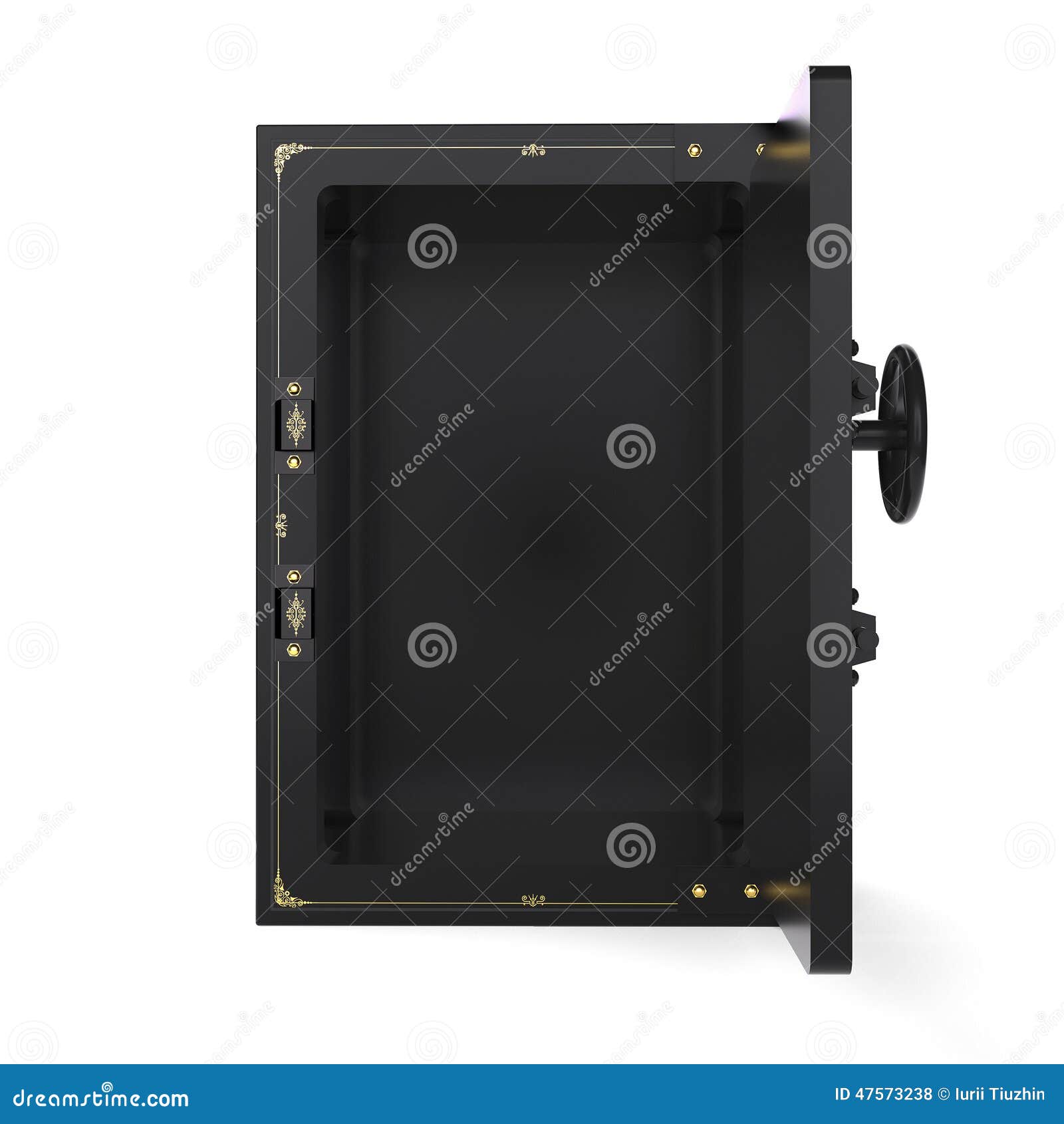 Large safe, open stock illustration. Illustration of dark - 47573238