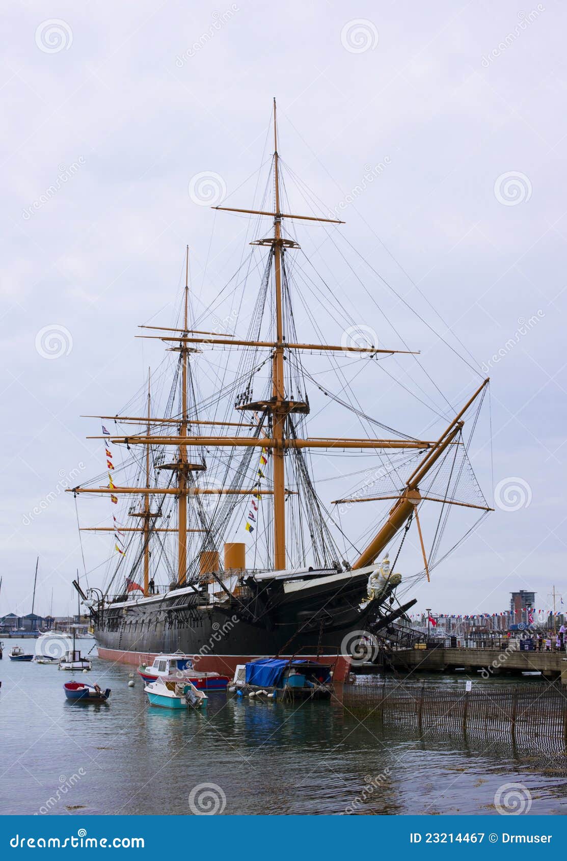 Large Sailing Ship stock image. Image of vessel, mast - 23214467