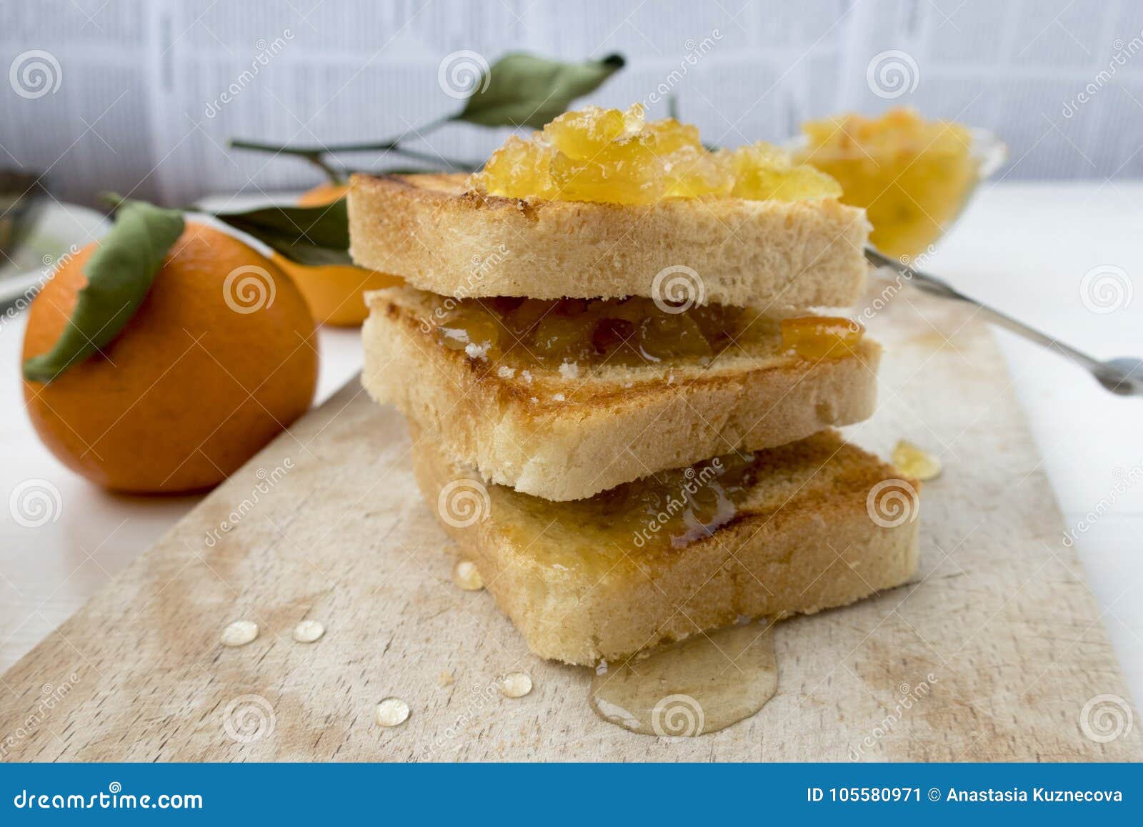 Sandwich with jam stock image. Image of delicious, beautiful - 105580971