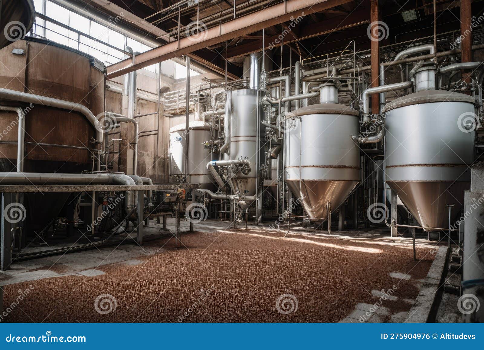 Large-scale Bioenergy Facility, with Processing Equipment and Boilers ...