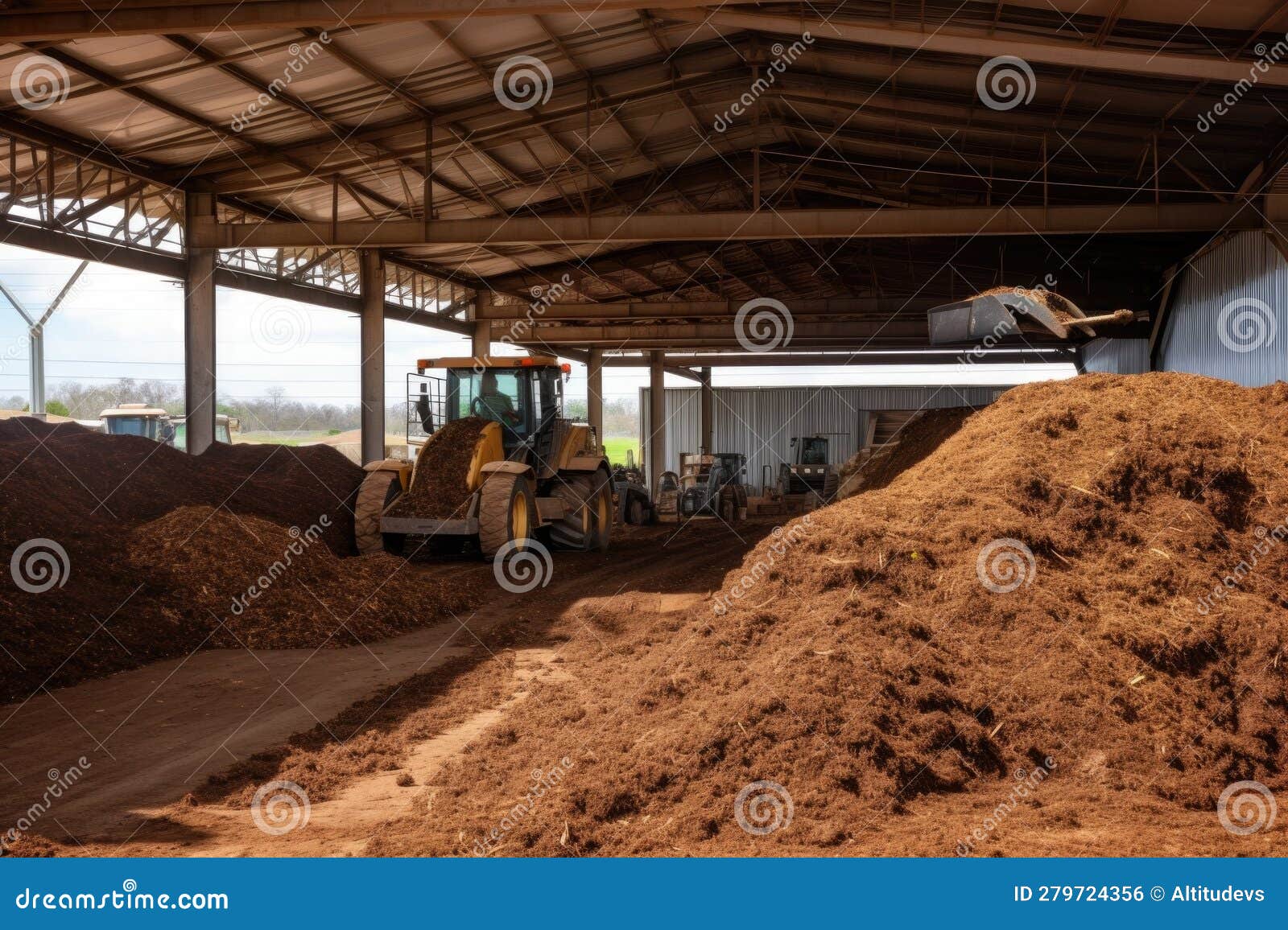 Large-scale Composting Operation, with Hundreds of Tons of Material ...
