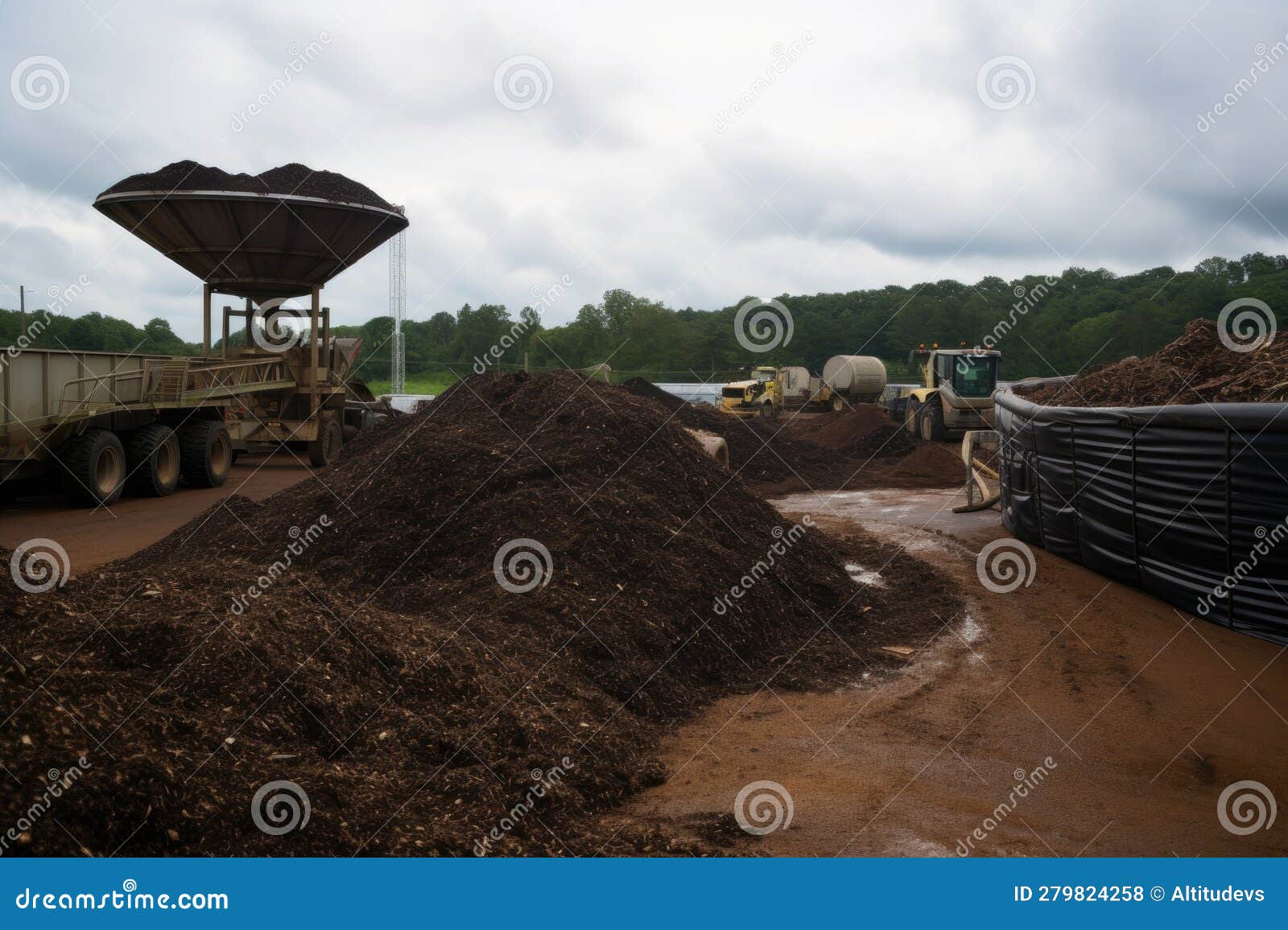 Large-scale Composting Operation, with Hundreds of Tons of Material ...
