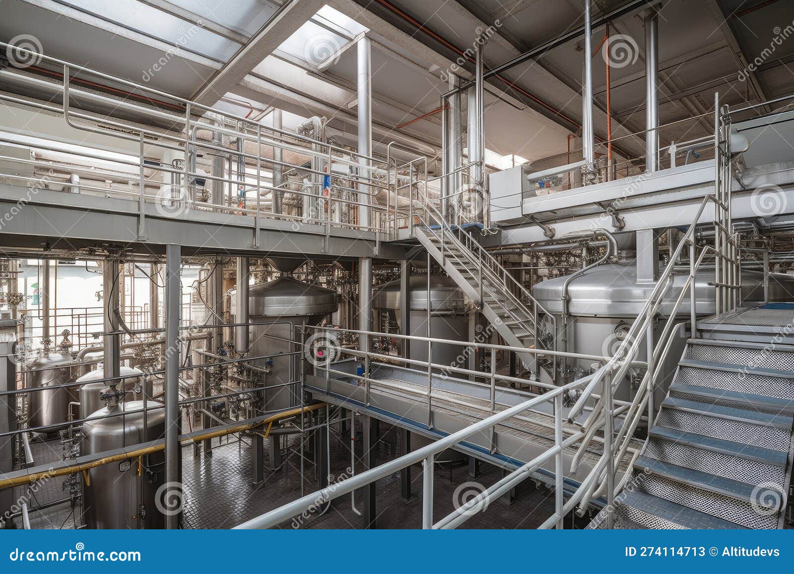 Large-scale Extraction and Processing Facility, with Sophisticated ...