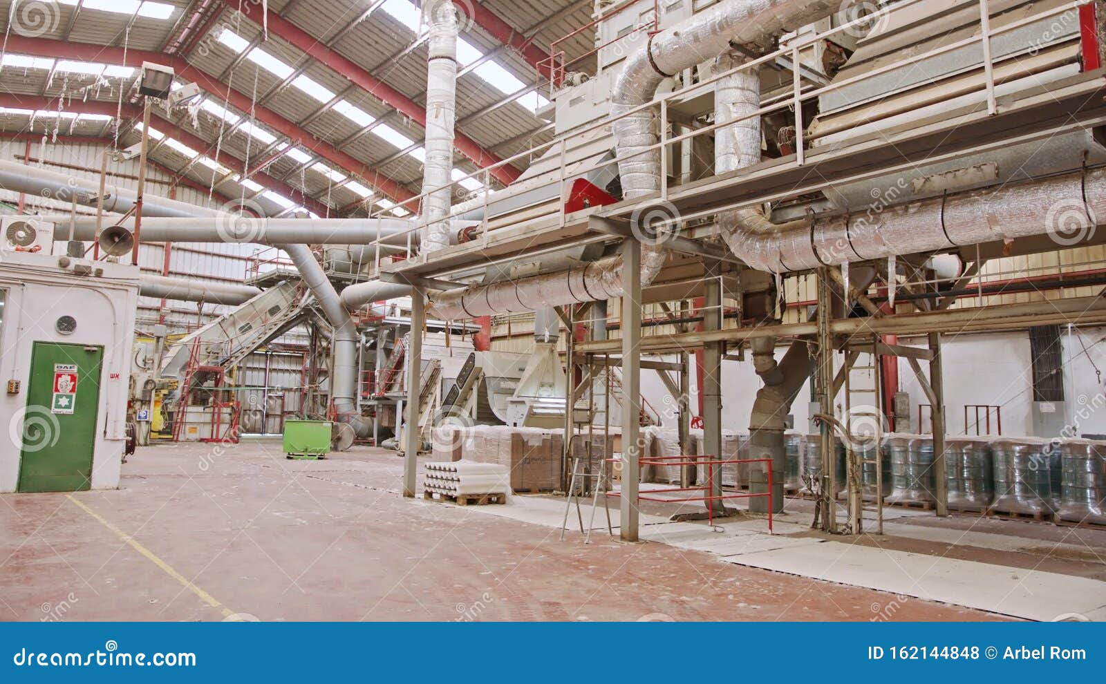 Large Scale Industrial Cotton Gin with Machines Stock Footage - Video ...