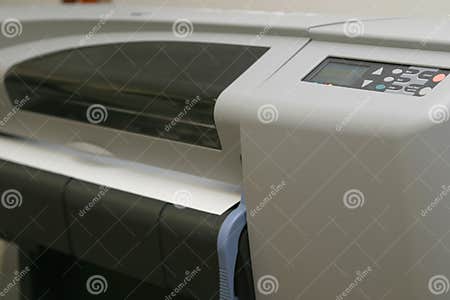 Large Scale Plotter stock image. Image of plotter, button - 69743