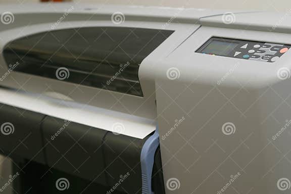 Large Scale Plotter stock image. Image of plotter, button - 69743