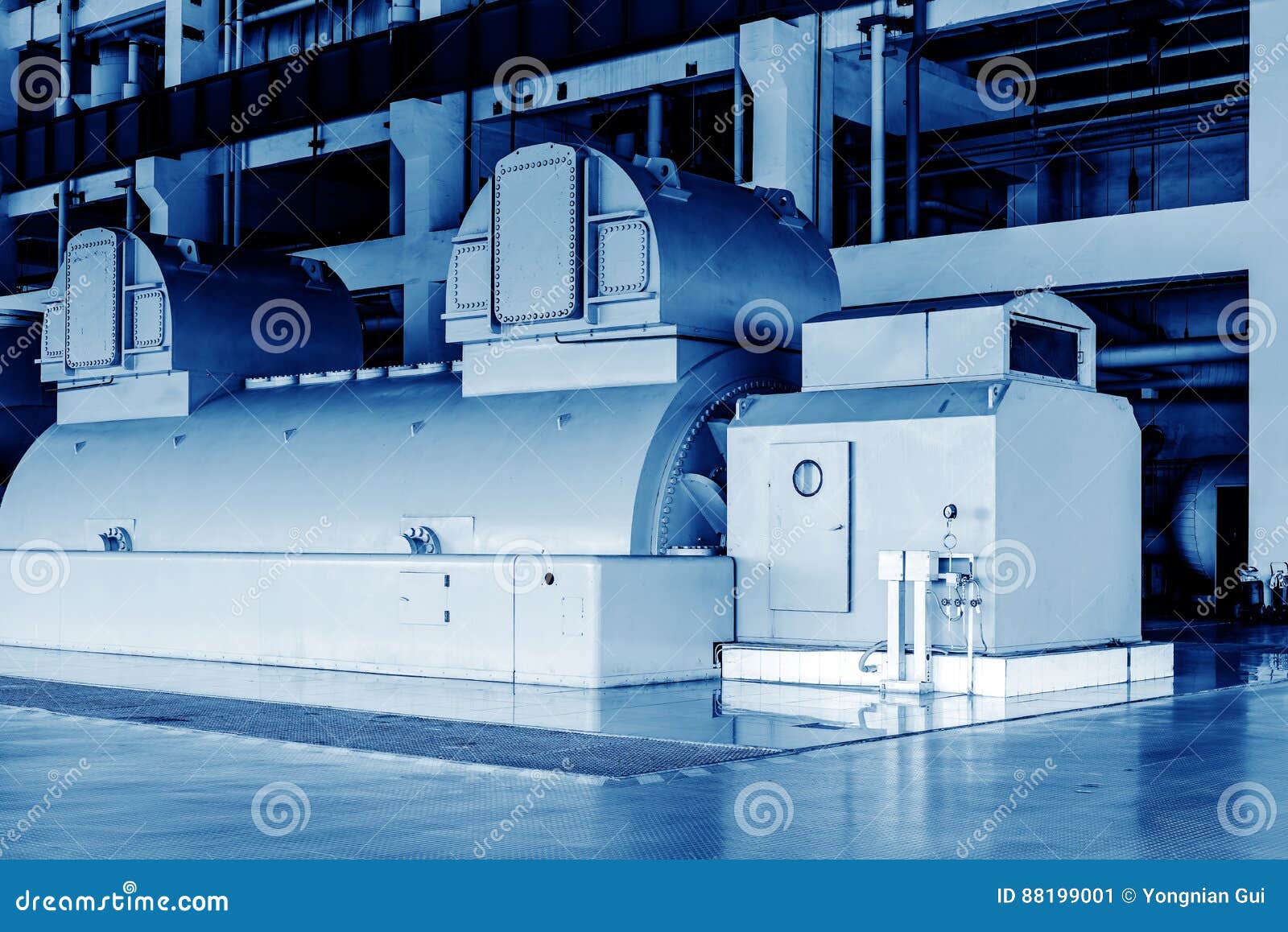 Large - Scale Thermal Power Generators Stock Image - Image of machine ...
