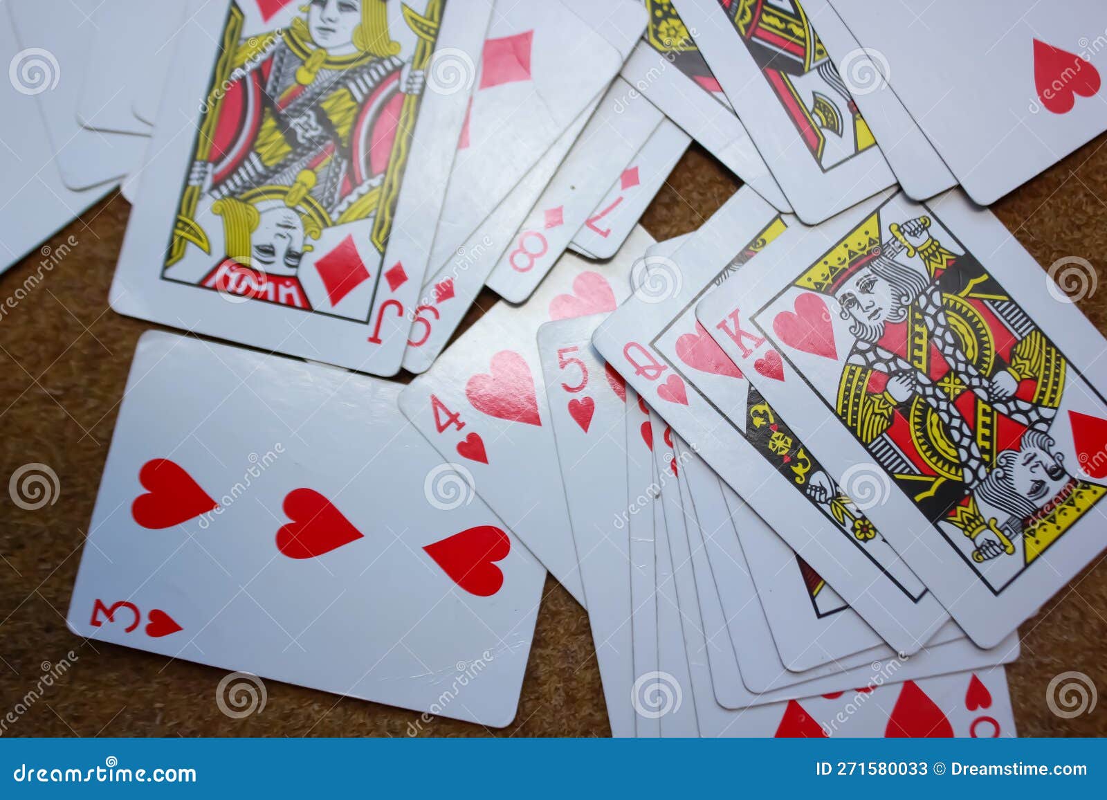 A Large Scattering of Playing Cards Stock Image - Image of scattering ...