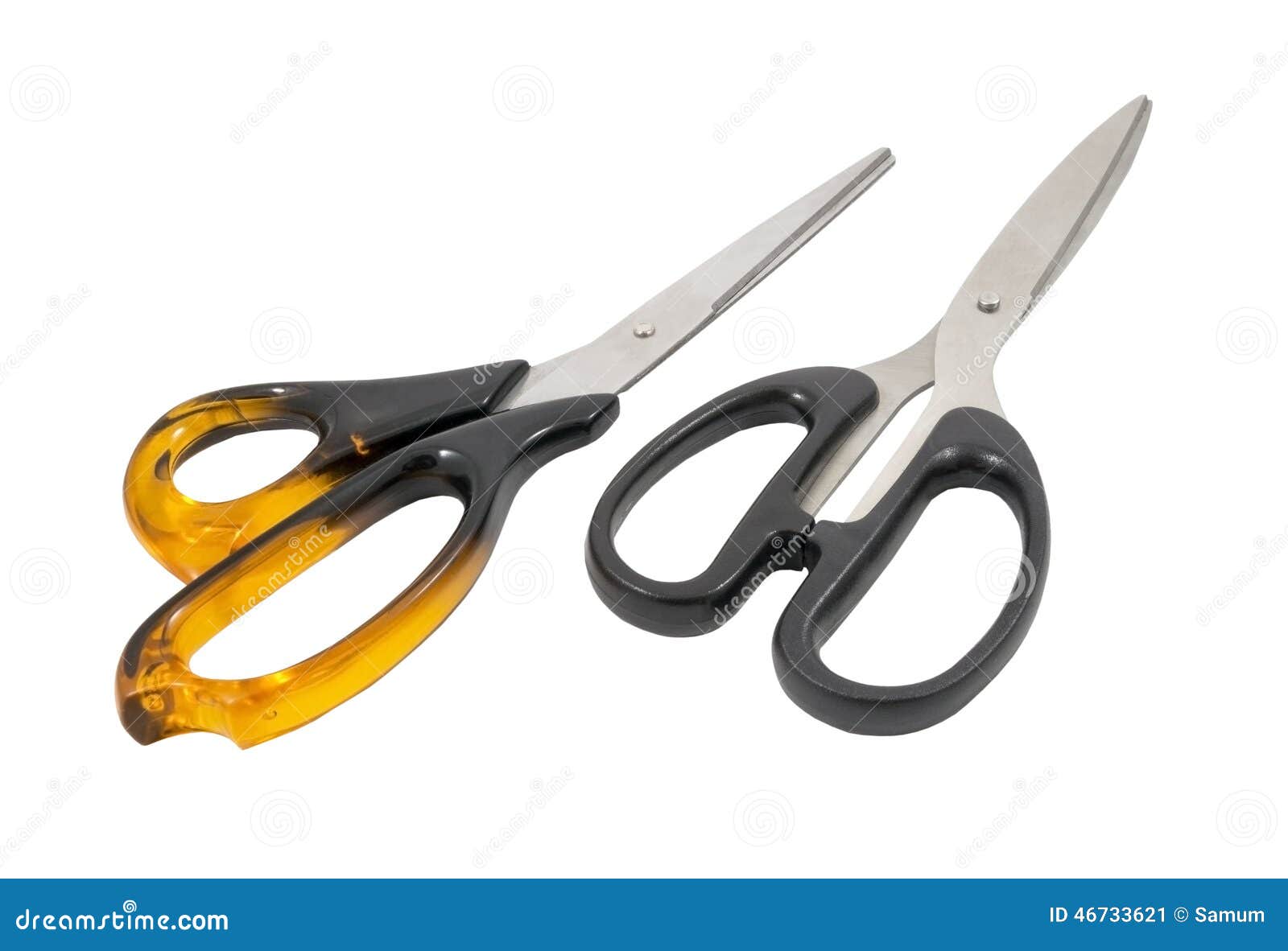 The Large Scissors, Isolated Image Stock Image - Image of tool, sharp ...