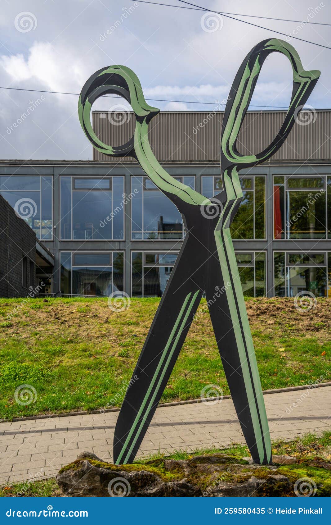 Large Scissors Sculpture in Solingen, Germany Editorial Image - Image ...