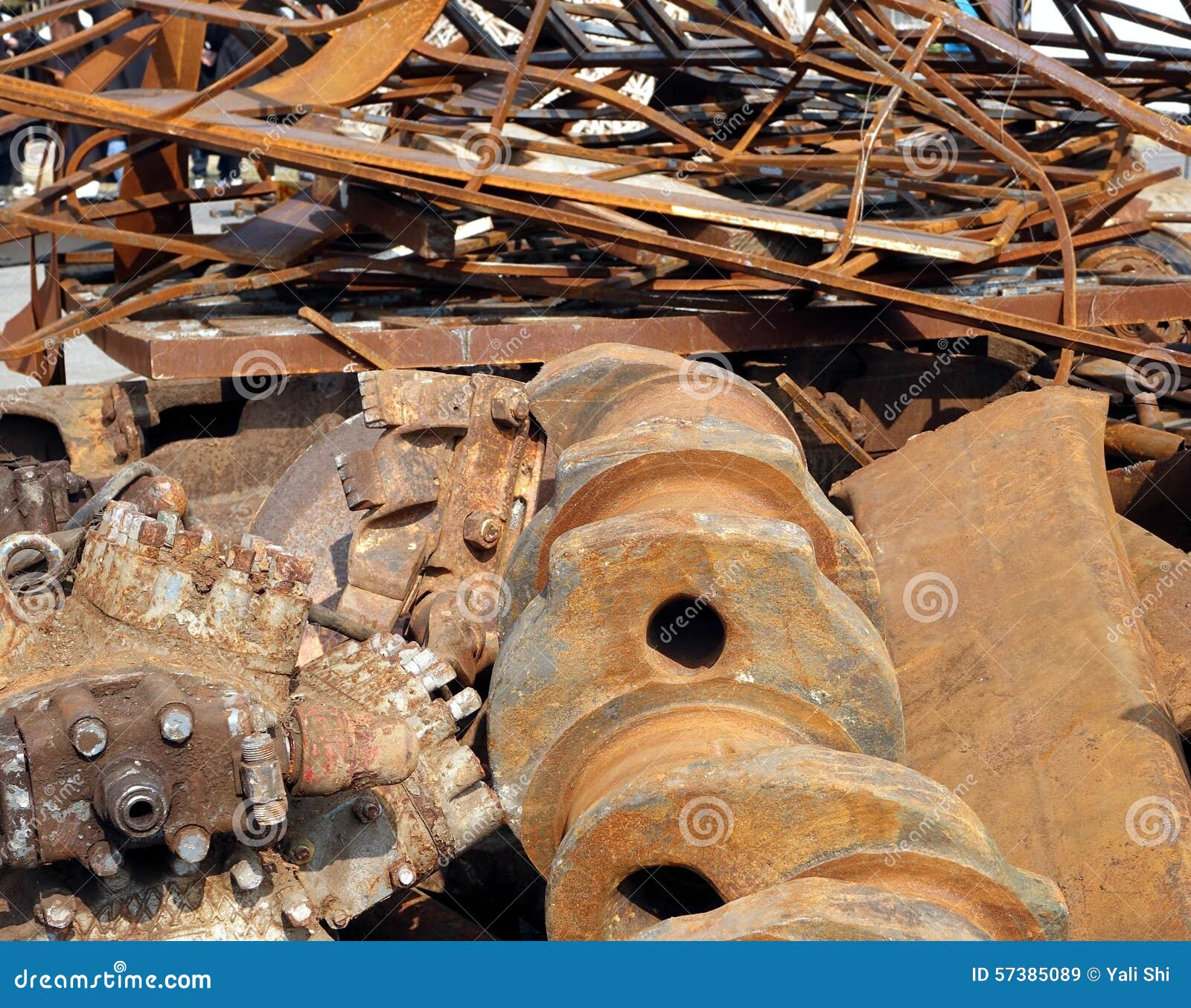 Large Scrap Iron Chunks stock image. Image of parts, broken - 57385089