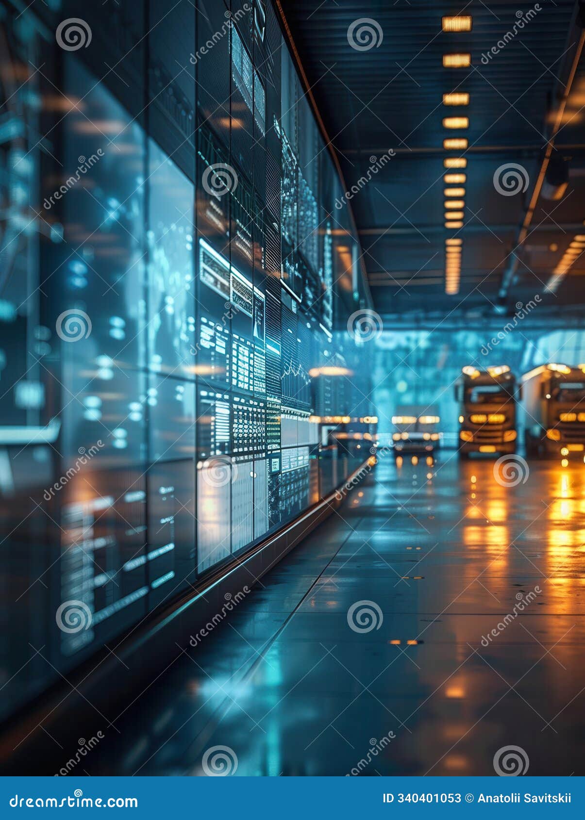 Large Screens Display Real-time Delivery and Route Information in a ...