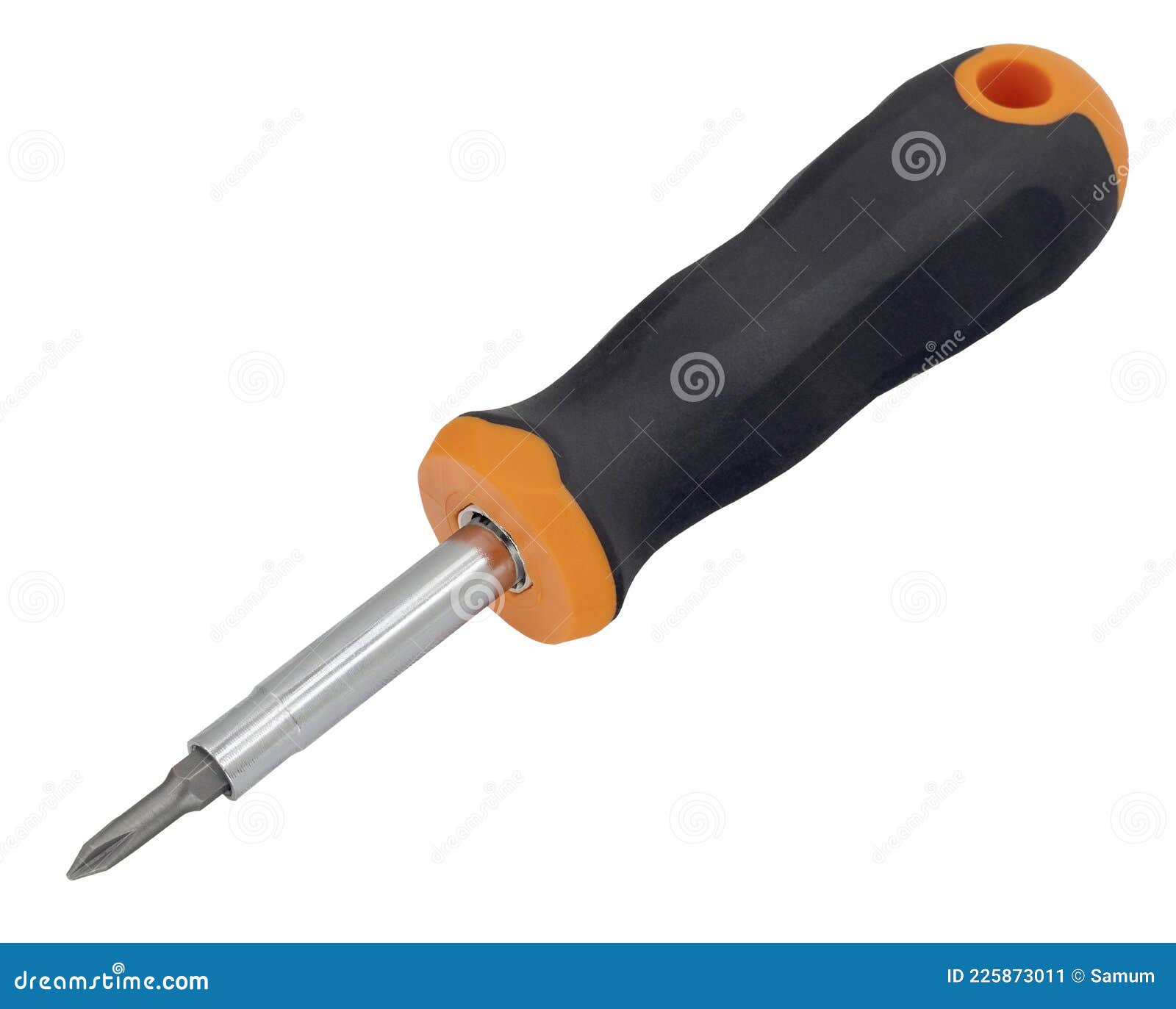 Large Screwdriver on a White Stock Image - Image of construction ...