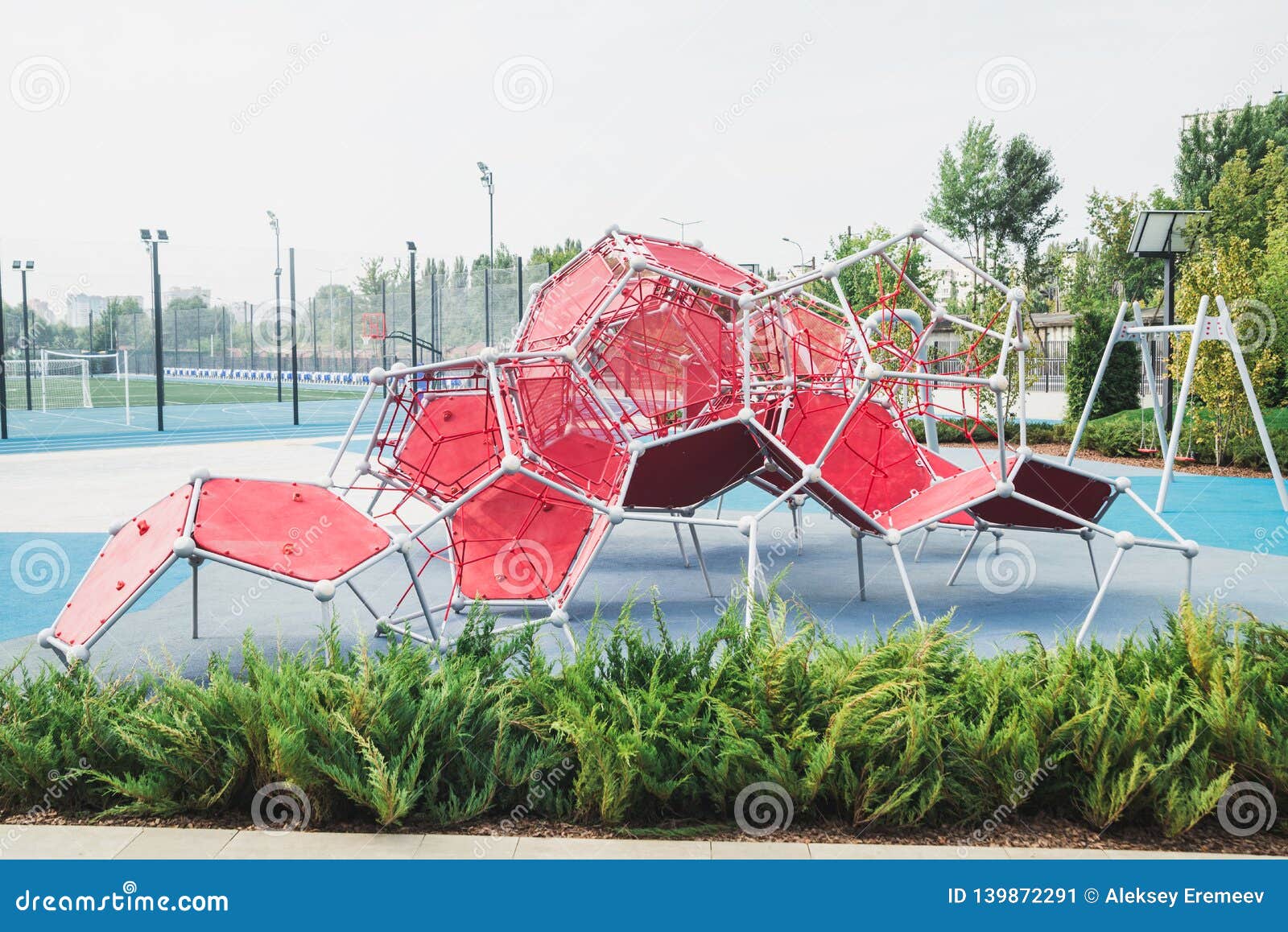 Large Sculpture in the Open Space in the Form of a Chemical Element or ...