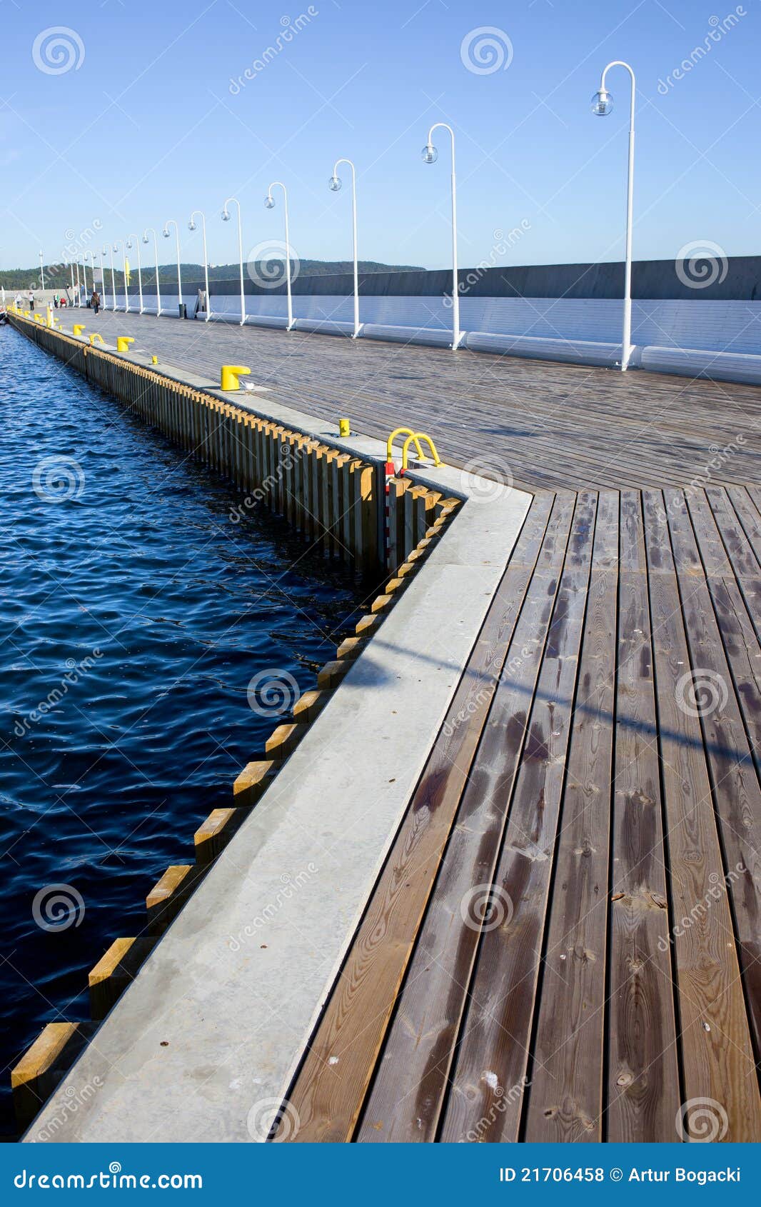 Large Sea Pier stock photo. Image of marina, jetty, seaside - 21706458