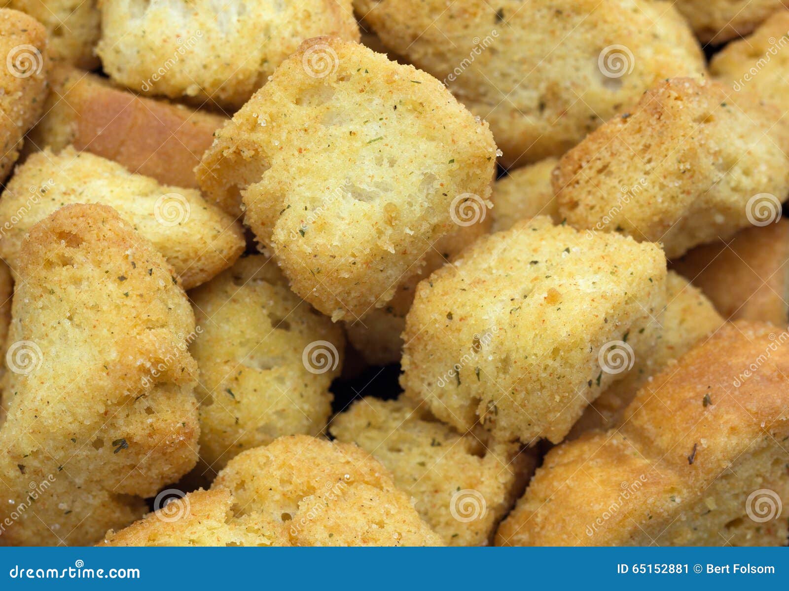 Large seasoned croutons stock image. Image of croutons - 65152881