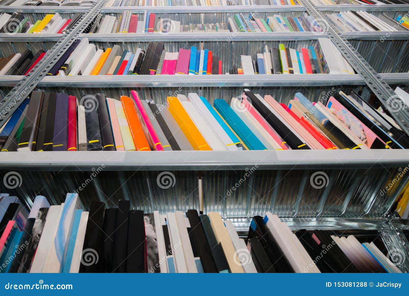 Large Selection of Books in the Public Library. Research, Looking for ...