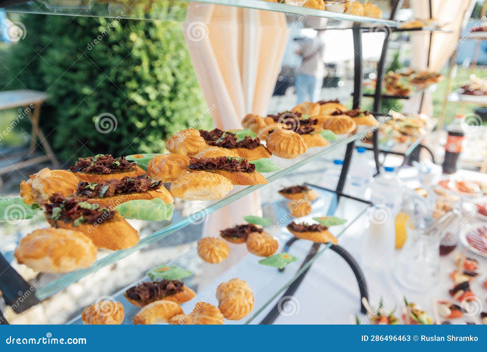 A Large Selection of Food and Different Snacks in the Oncoming Zone of ...